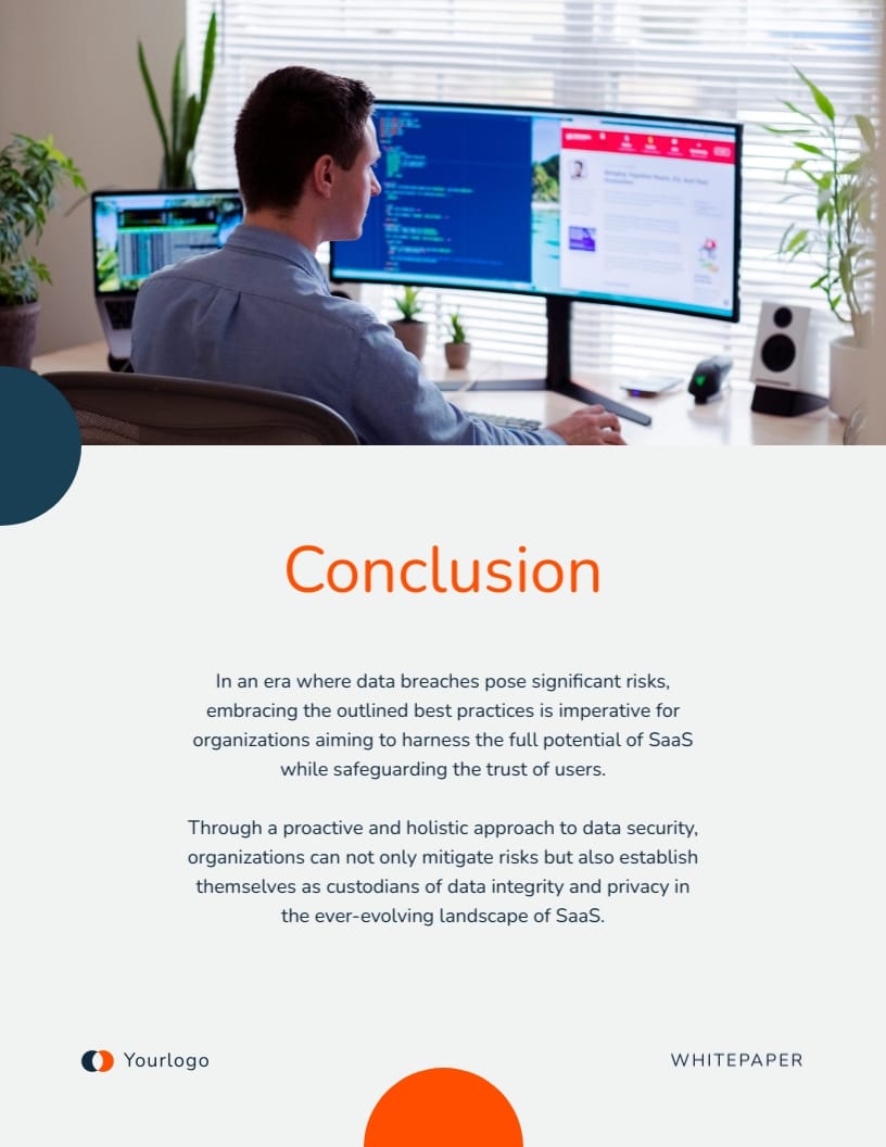 SaaS Security Whitepaper Template | Visme