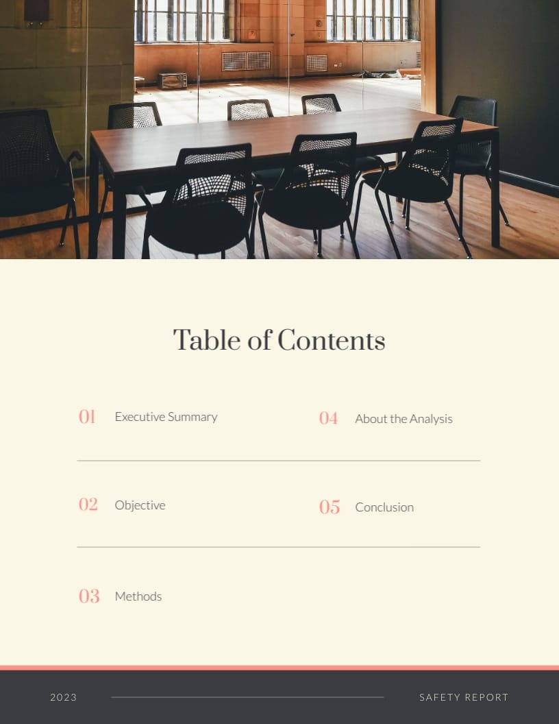 Safety Report Template | Visme