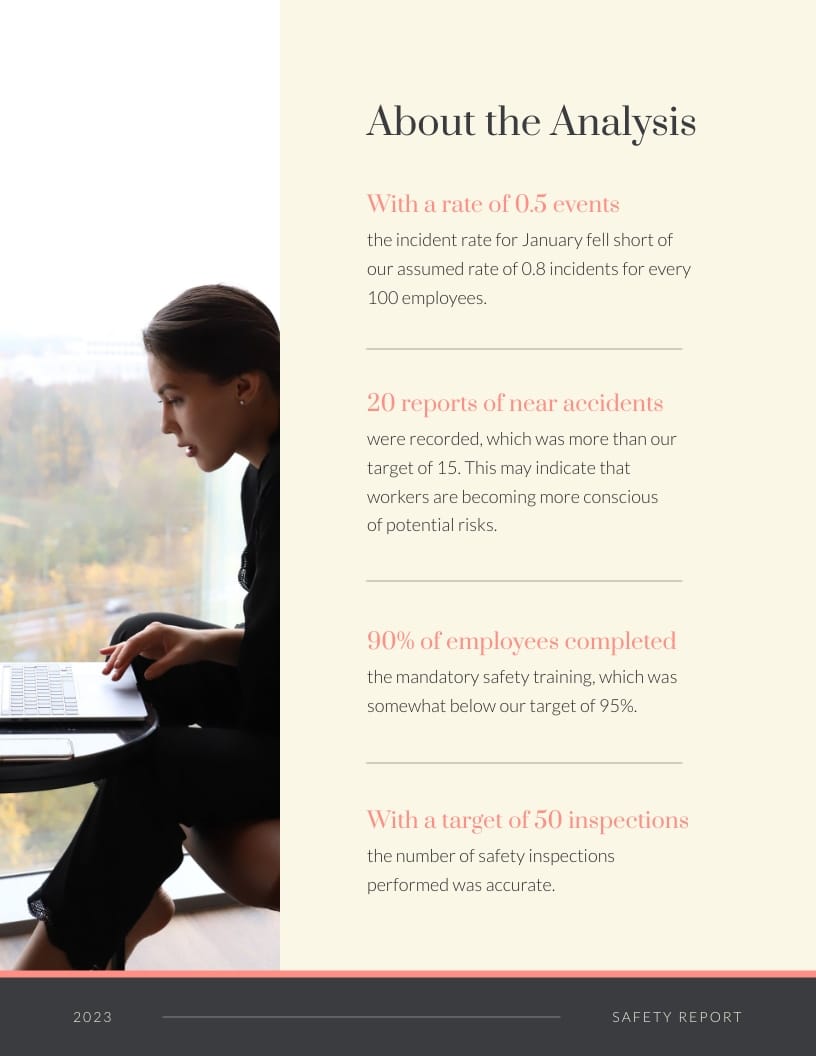 Safety Report Template | Visme