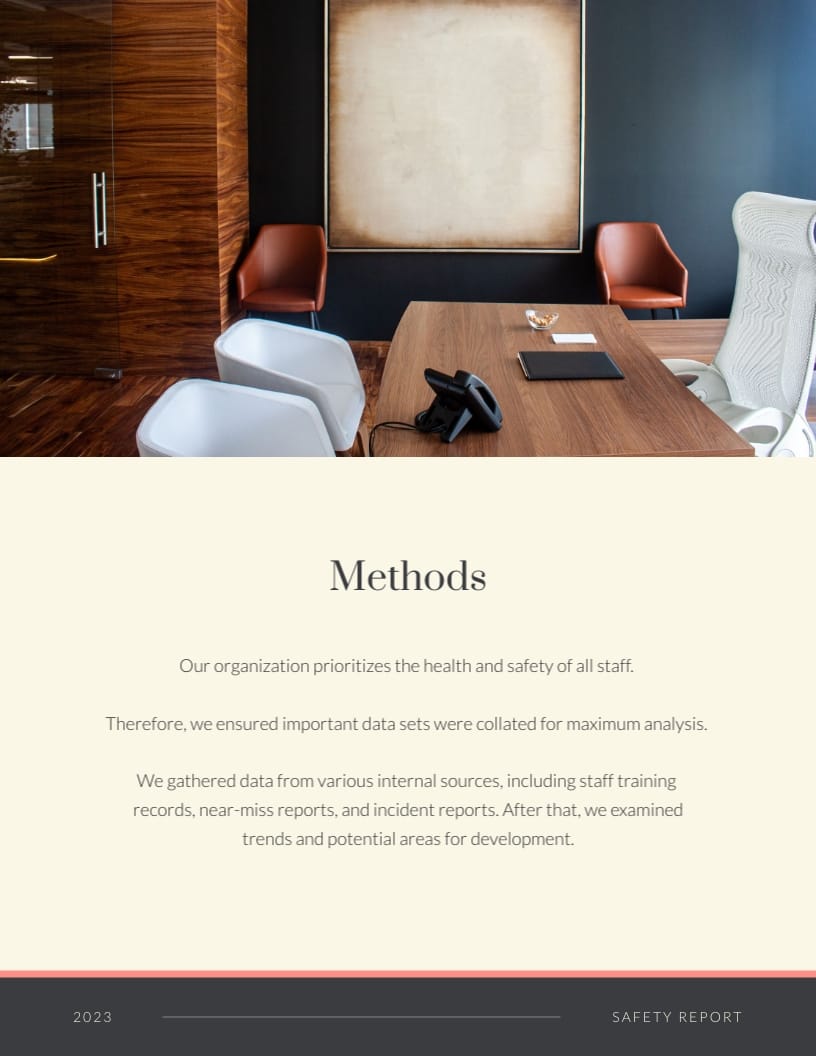 Safety Report Template | Visme