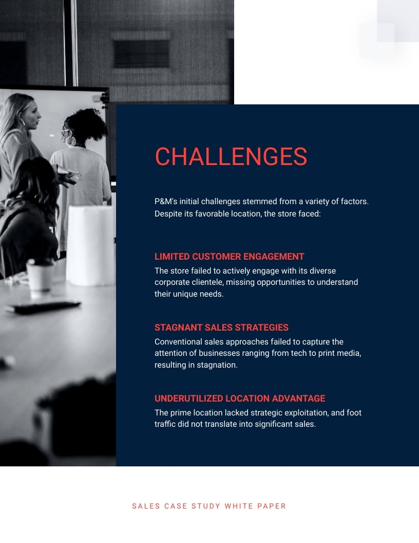 Sales Case Study White Paper Template | Visme