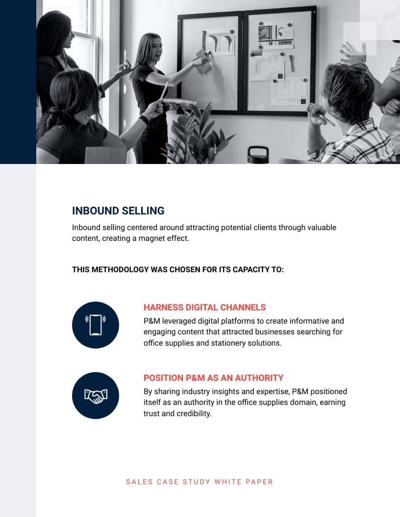 Sales Case Study White Paper Template | Visme