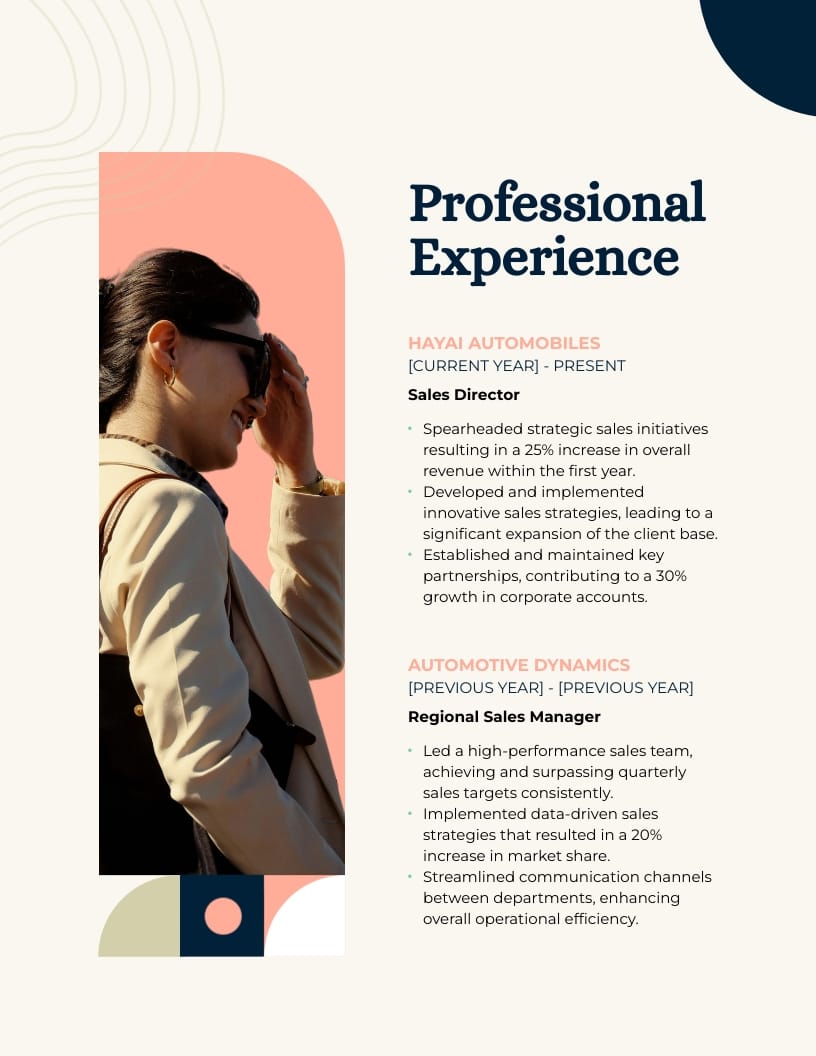 Sales Director Portfolio Template | Visme