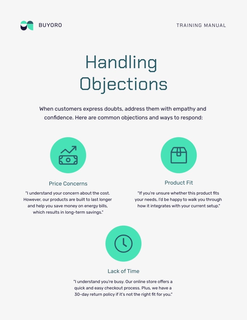 Sales Training Manual Template | Visme