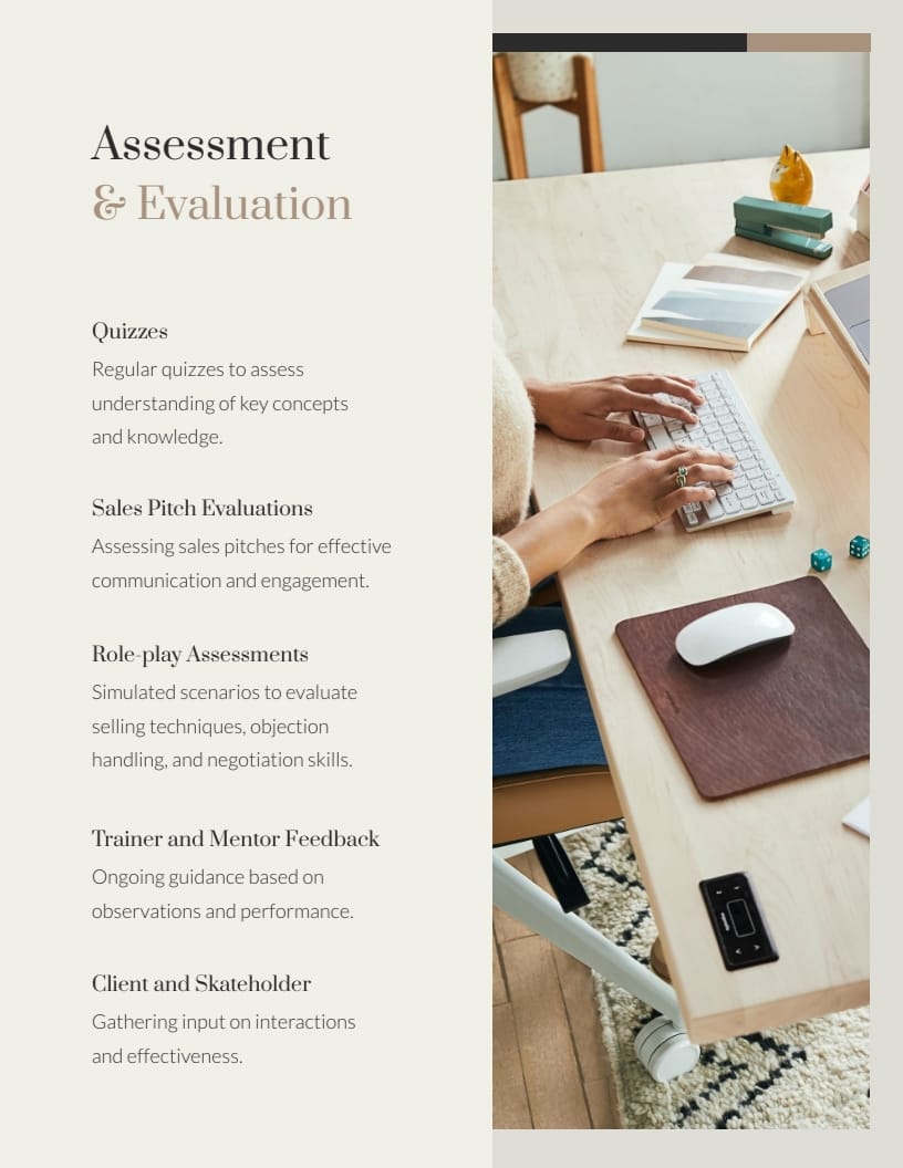 Sales Training Program Plan Template | Visme