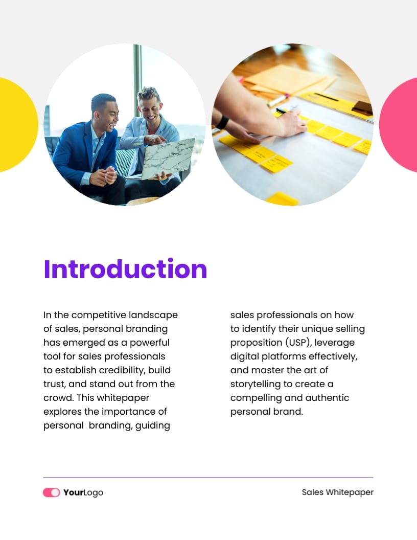 Sales Whitepaper Template | Visme