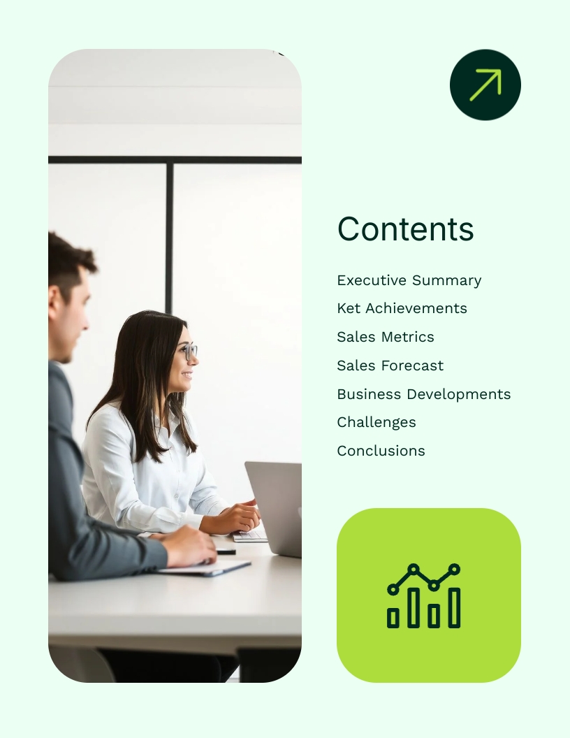Sales and Business Development Briefing Report Template | Visme