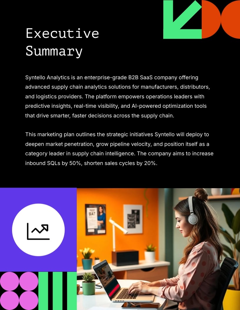 Sample B2B Marketing Plan Template | Visme