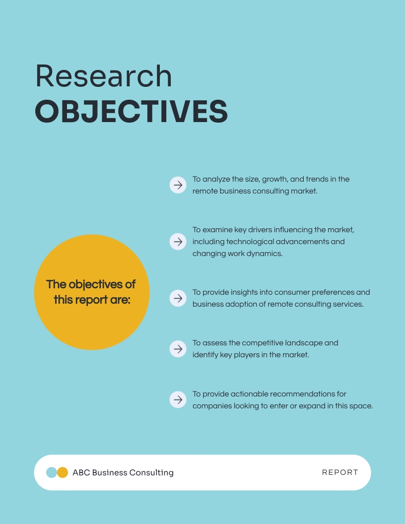 Sample Market Research Report Template | Visme