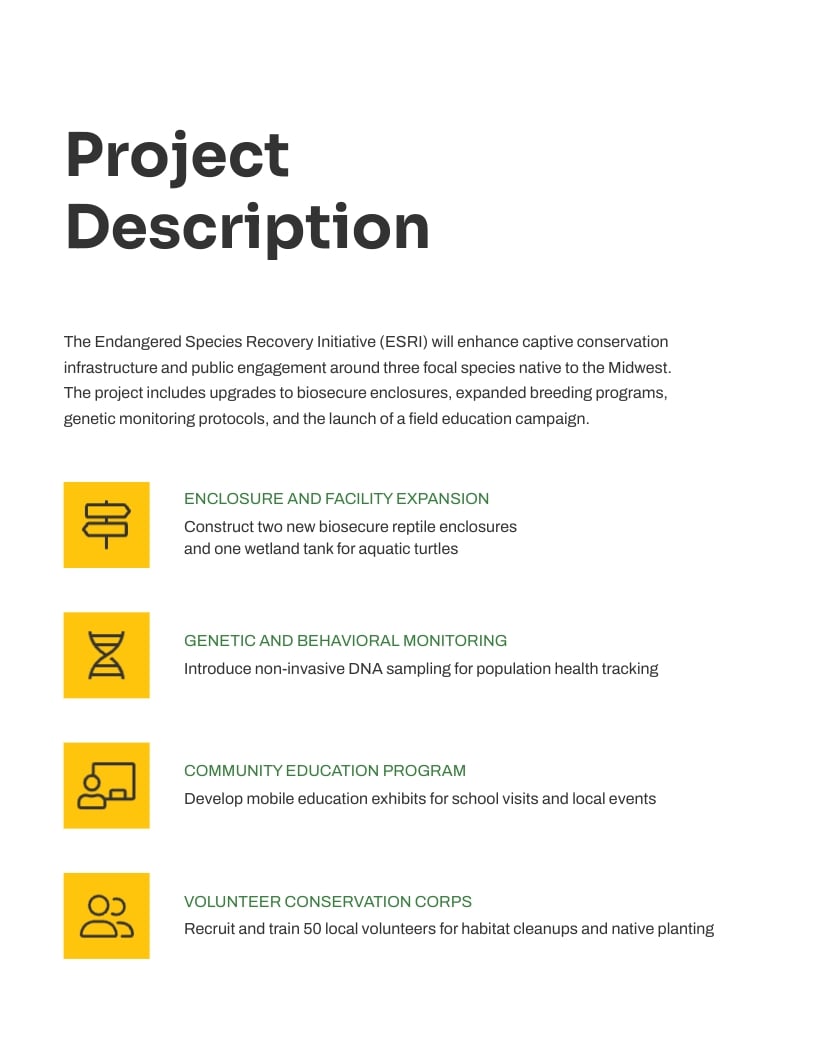 Sample Nonprofit Grant Proposal Template | Visme