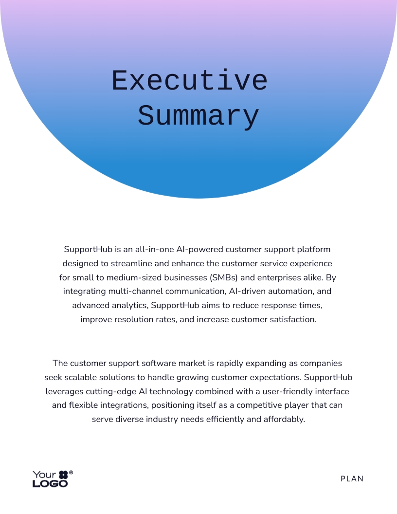 Sample Product Development Plan Template | Visme