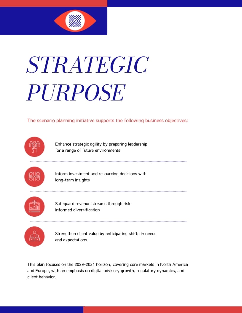 Scenario Plan Template | Visme