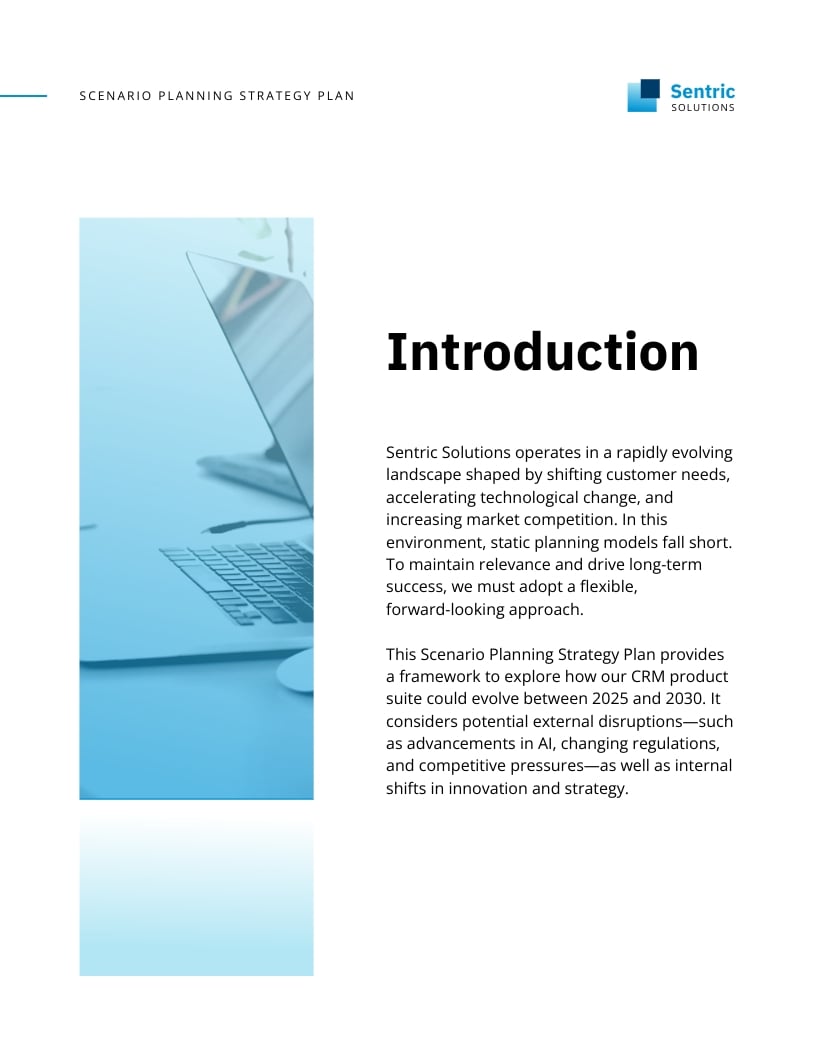 Scenario Planning Strategy Plan Template | Visme