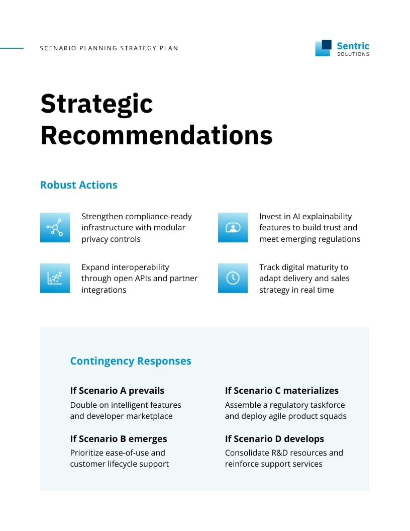 Scenario Planning Strategy Plan Template | Visme