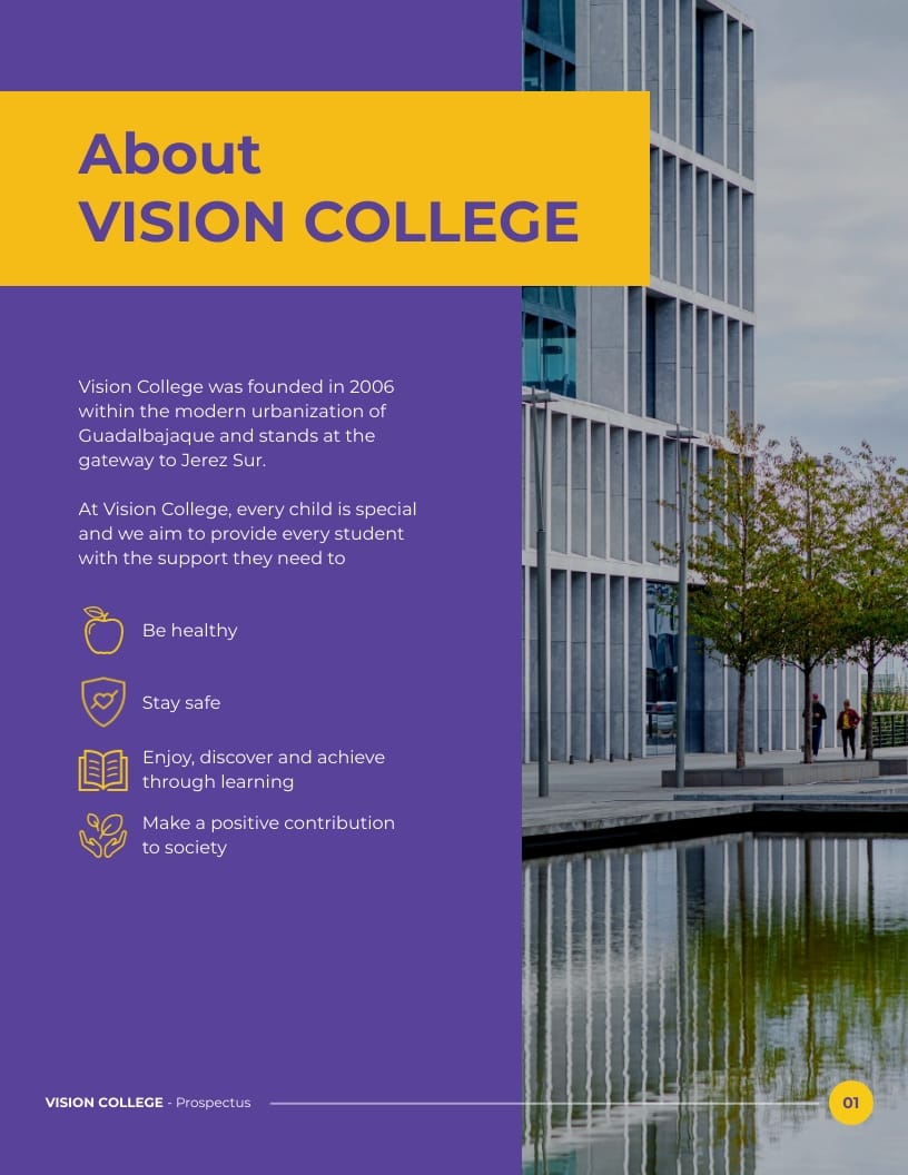 School Catalog Template | Visme