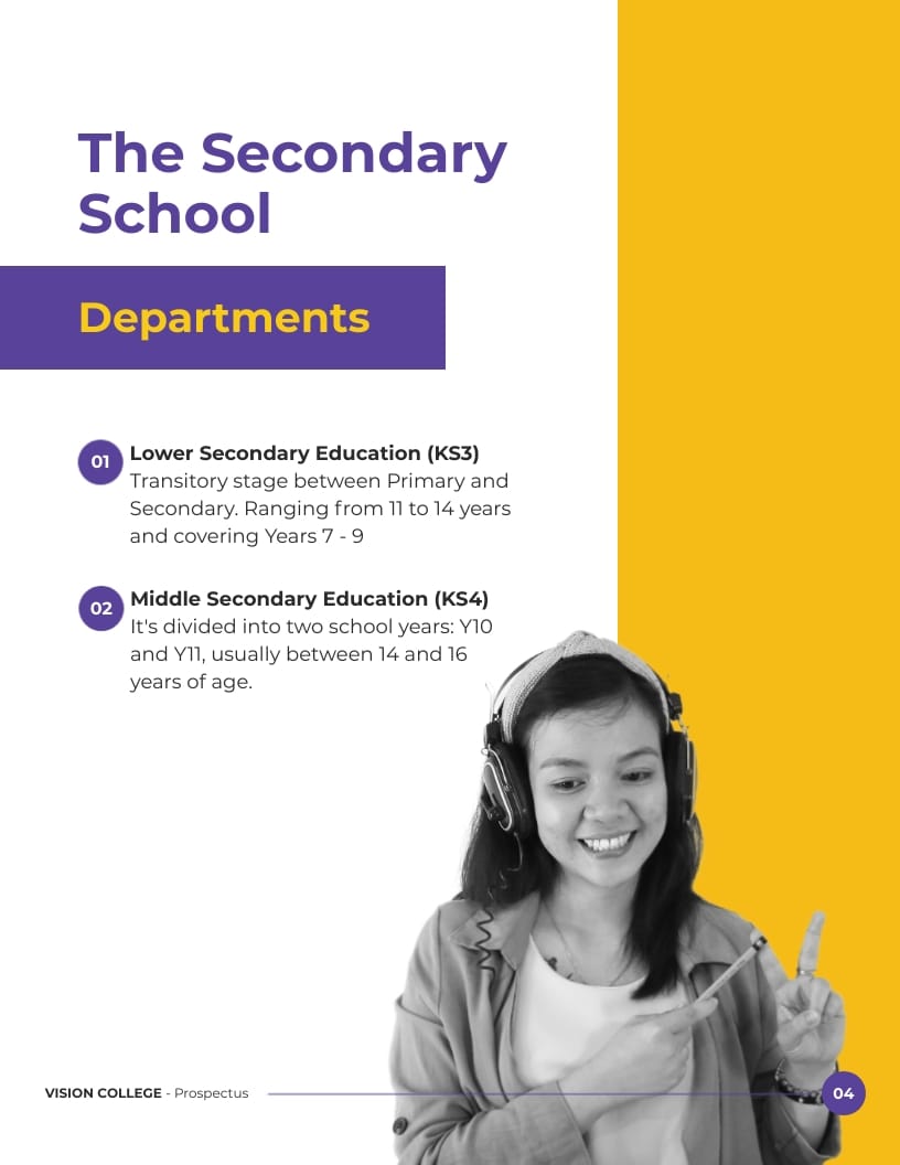 School Catalog Template | Visme