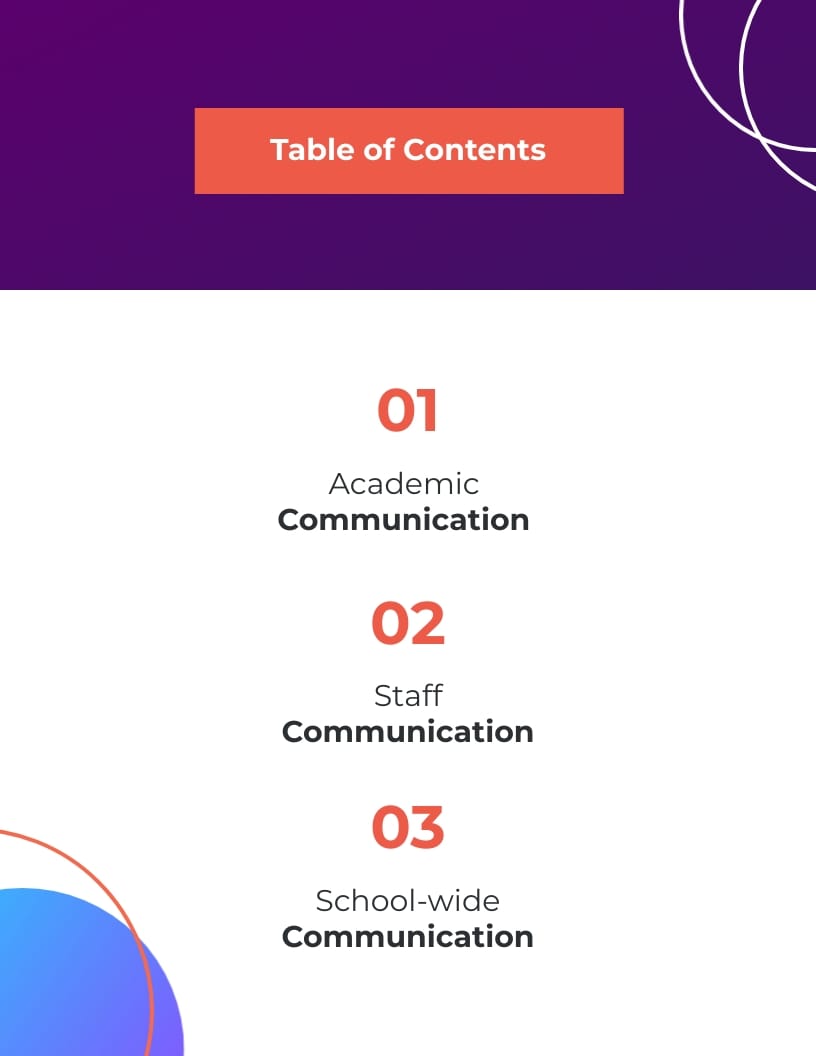 School - Communication Plan Template | Visme