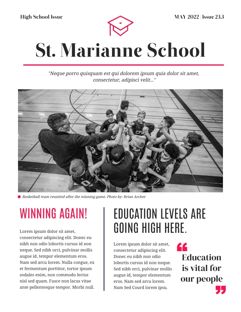 Newspaper Templates Customize Download Visme