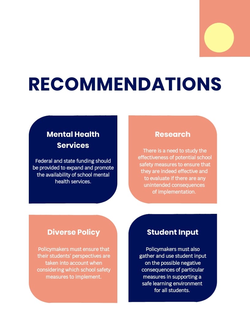 School Safety Analysis Report Template | Visme