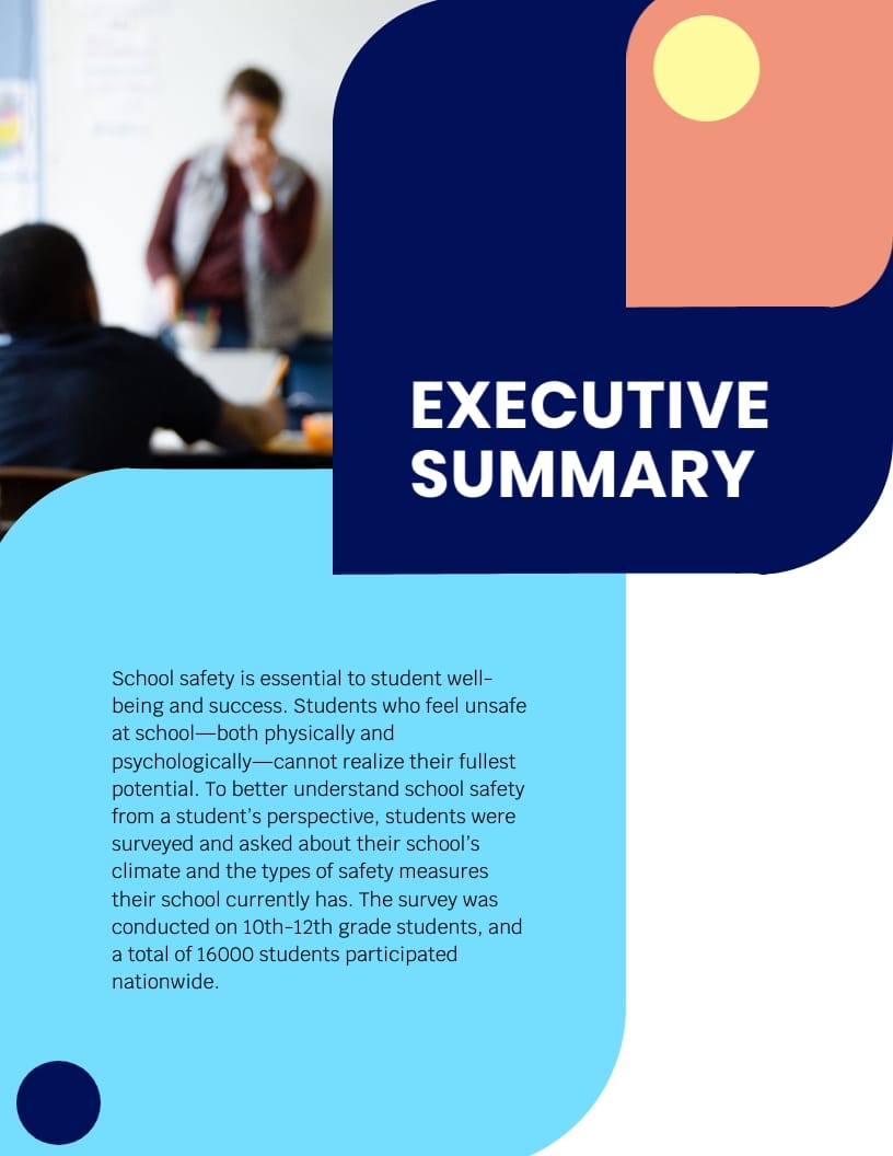 School Safety Analysis Report Template | Visme