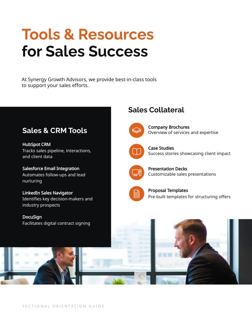 Sectional Orientation Guide Template | Visme