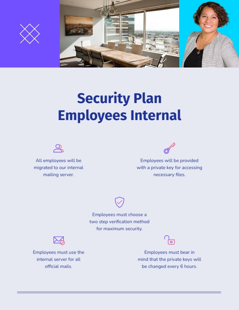 Security Policy Implementation Plan Template | Visme