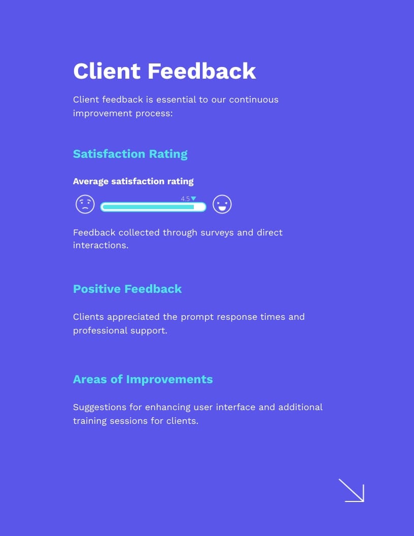 Service Level Agreement Report Template | Visme