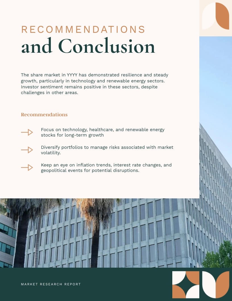 Share Market Research Report Template | Visme