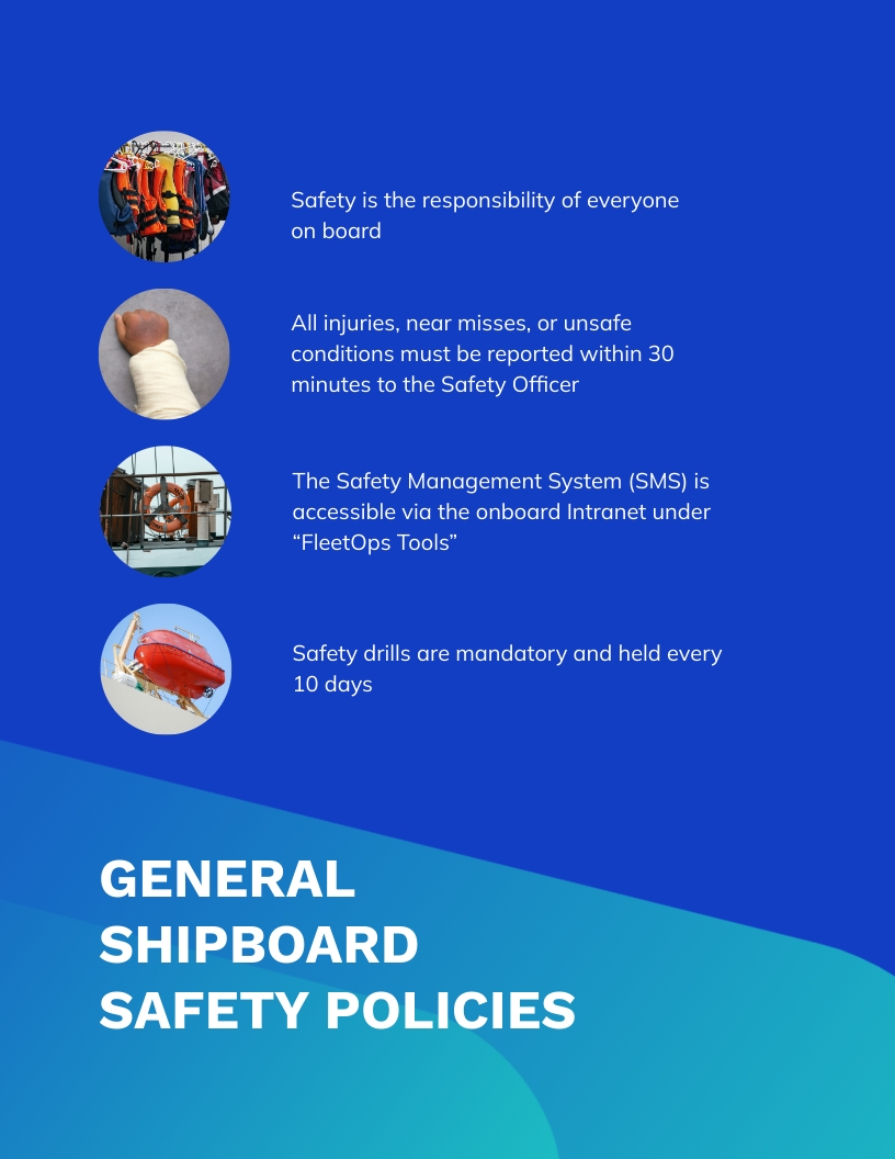 Ship Safety Training Manual Template | Visme