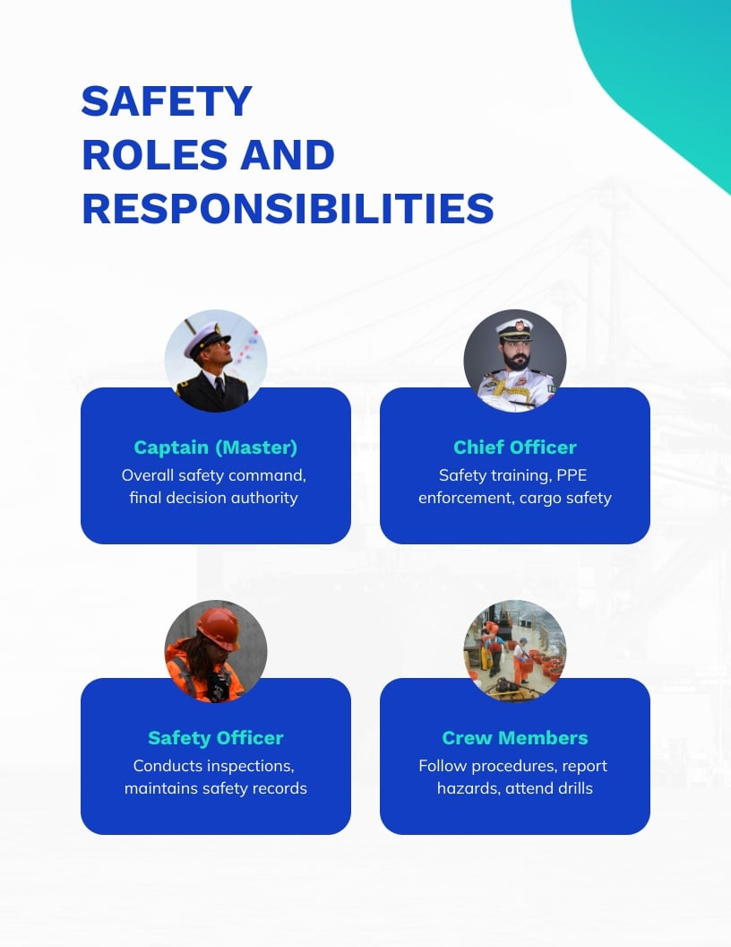 Ship Safety Training Manual Template | Visme