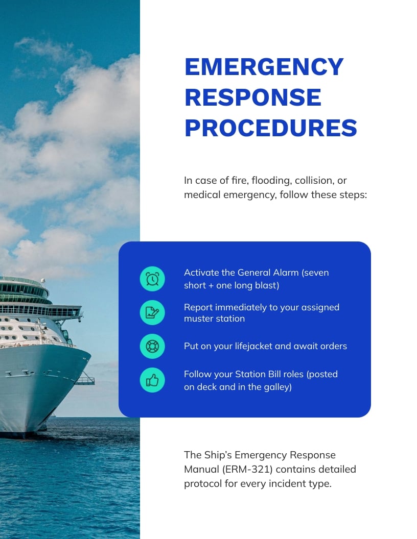 Ship Safety Training Manual Template | Visme