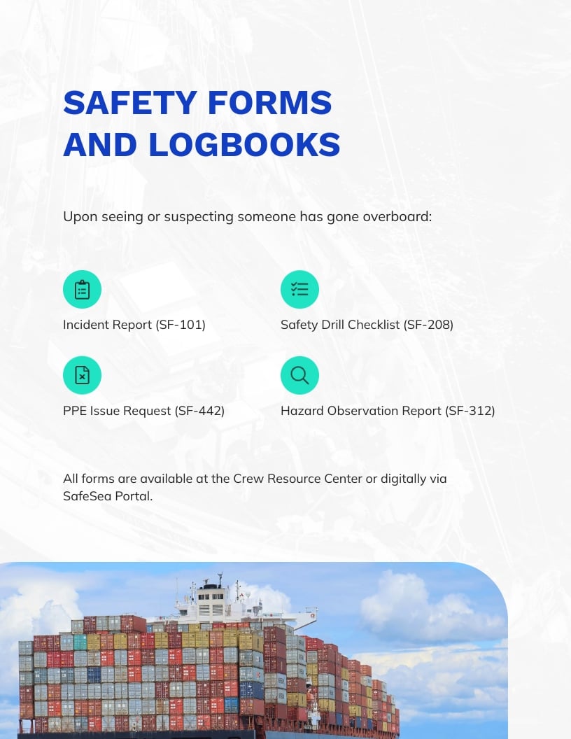 Ship Safety Training Manual Template | Visme
