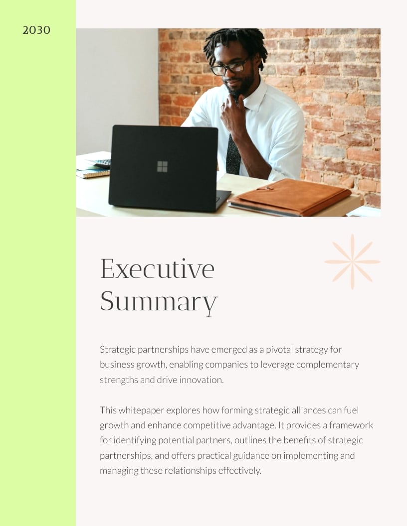 Simple Business Whitepaper Template | Visme