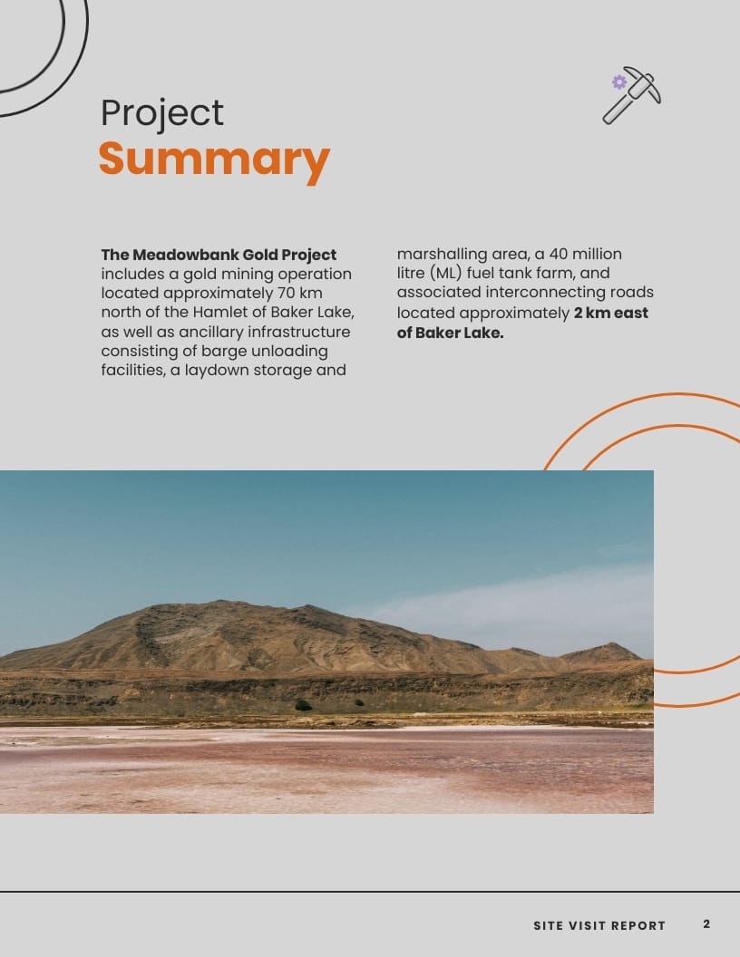 Site Visit Report Template | Visme