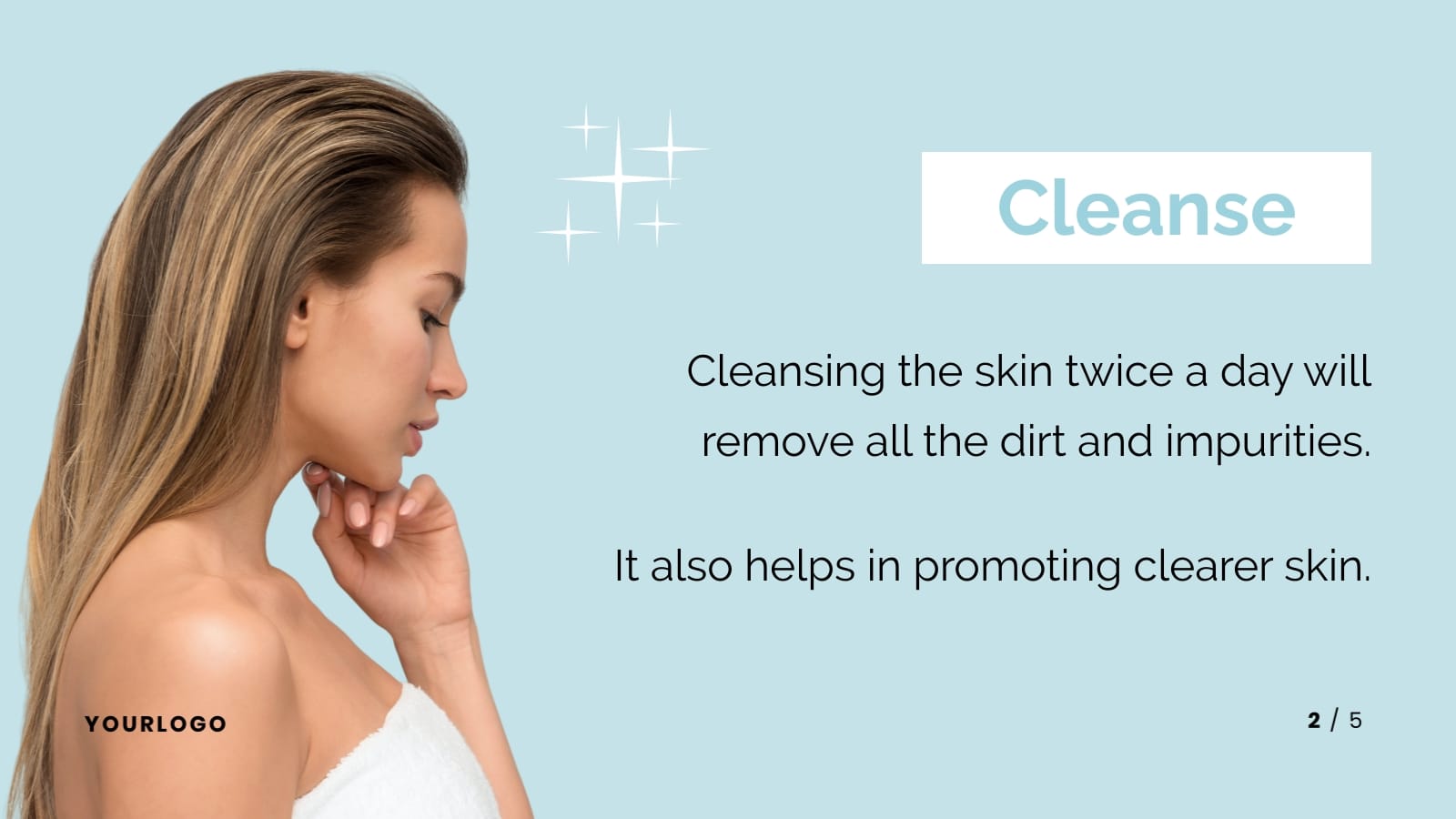 Skin Care Twitter X Carousel Post Template | Visme