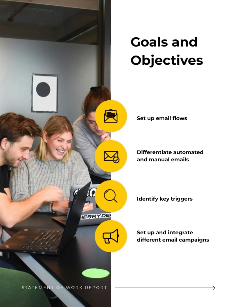 Agency Services Tracking Report Template | Visme