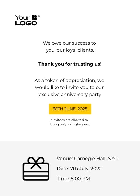 Company Event Invitation Template | Visme