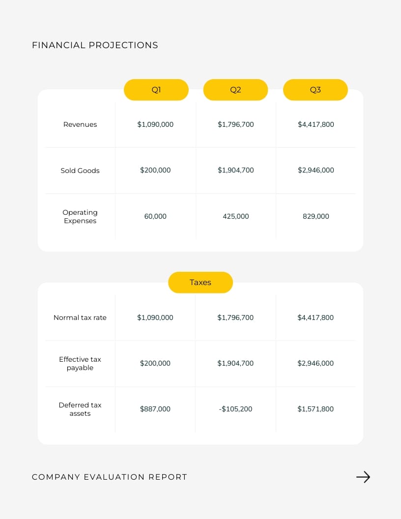 Financial Analysis Report Template | Visme