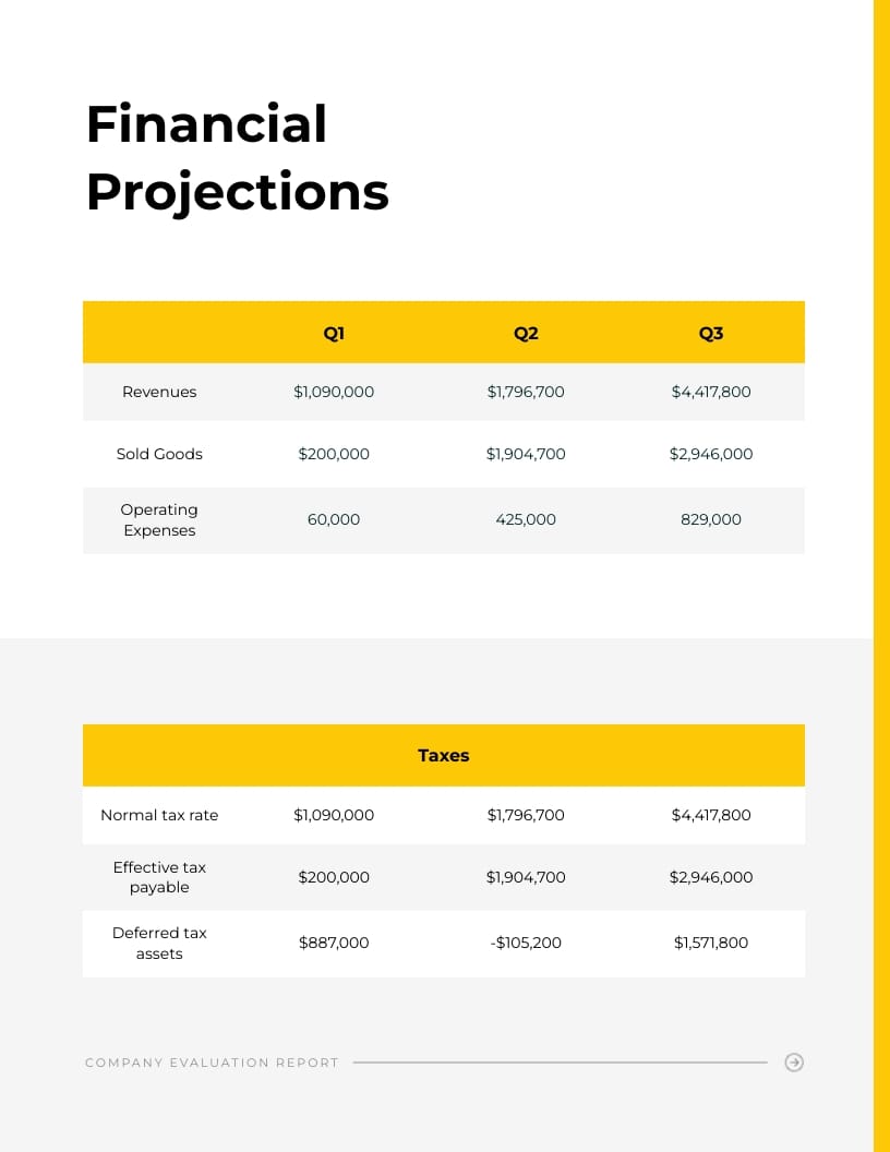 Sleek Company Evaluation Report Template | Visme