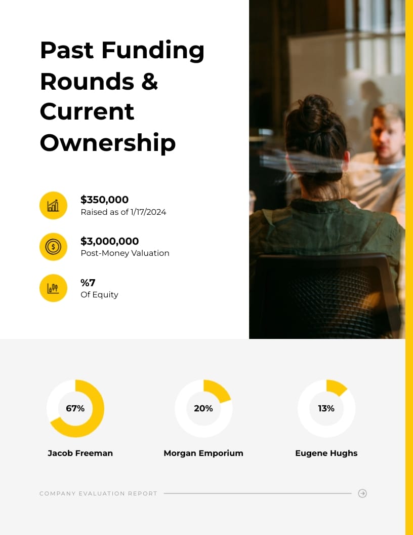 Sleek Company Evaluation Report Template | Visme