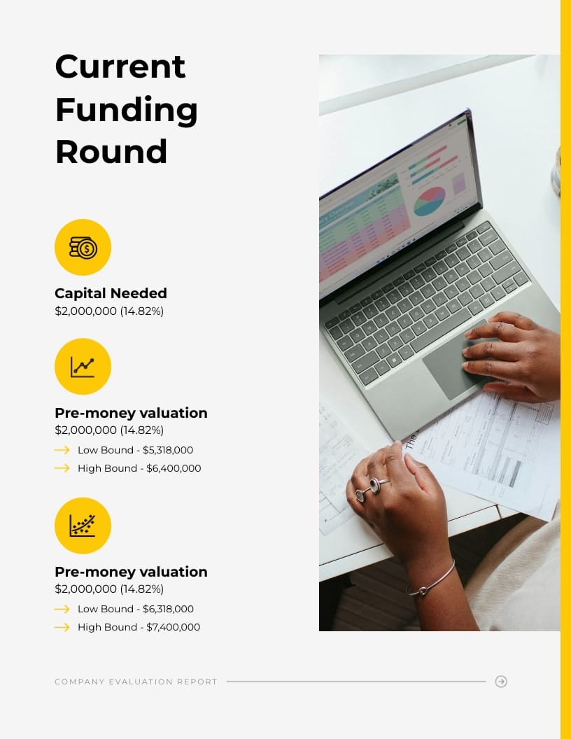 Sleek Company Evaluation Report Template | Visme