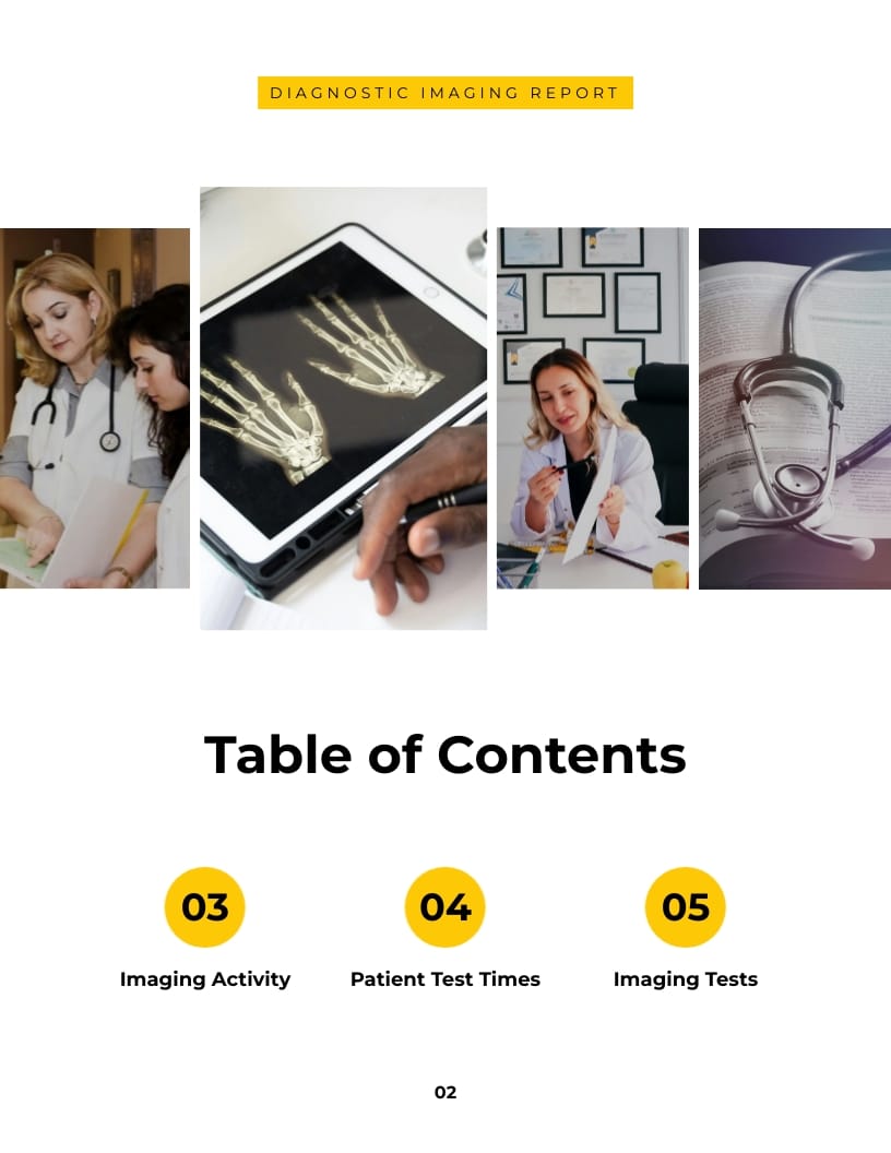 Medical Report Template Visme