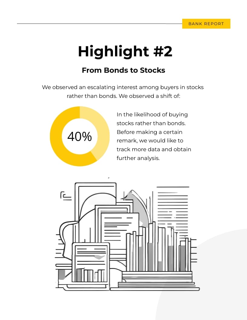 Bank Report Template | Visme