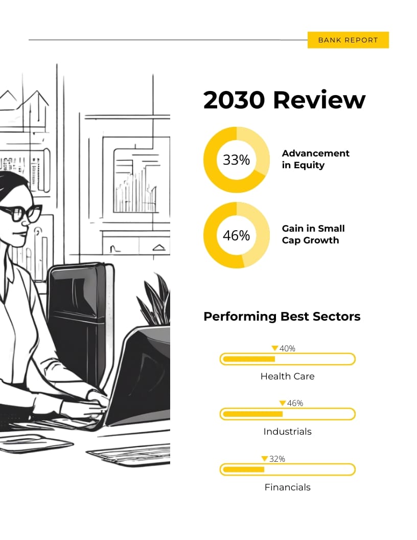 Bank Report Template | Visme