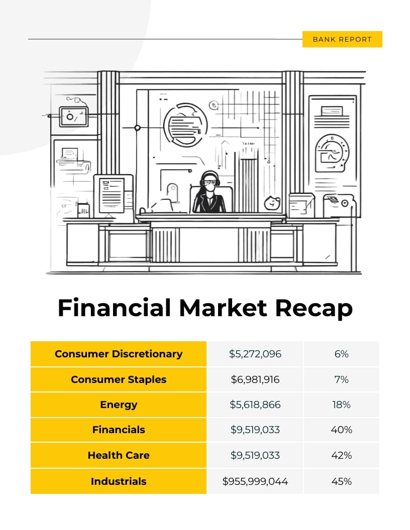 Bank Report Template | Visme