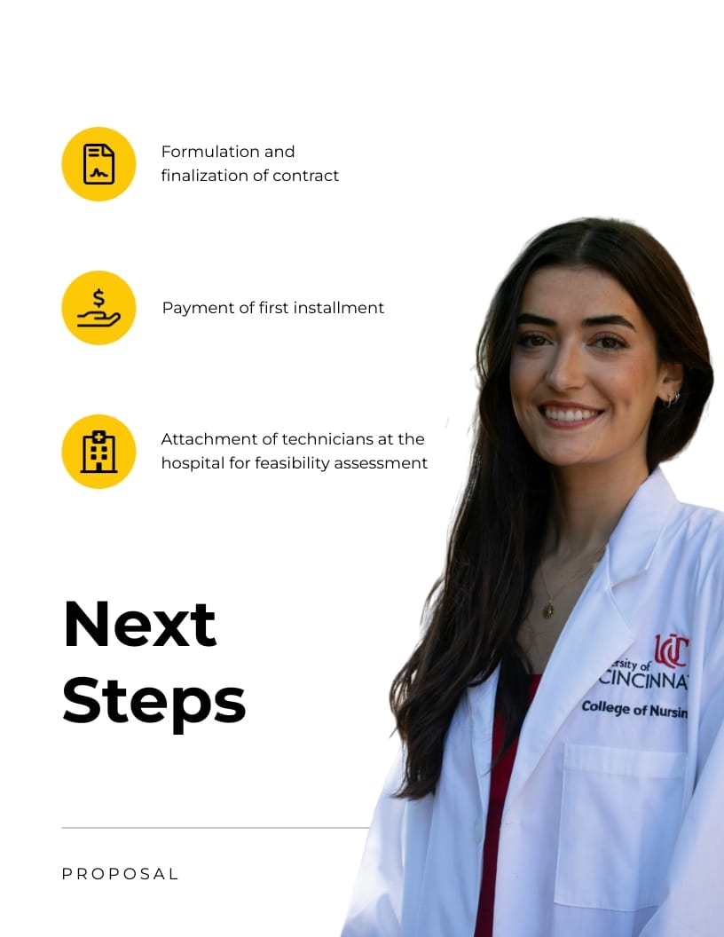 Sleek Hospital Management System Proposal Template | Visme