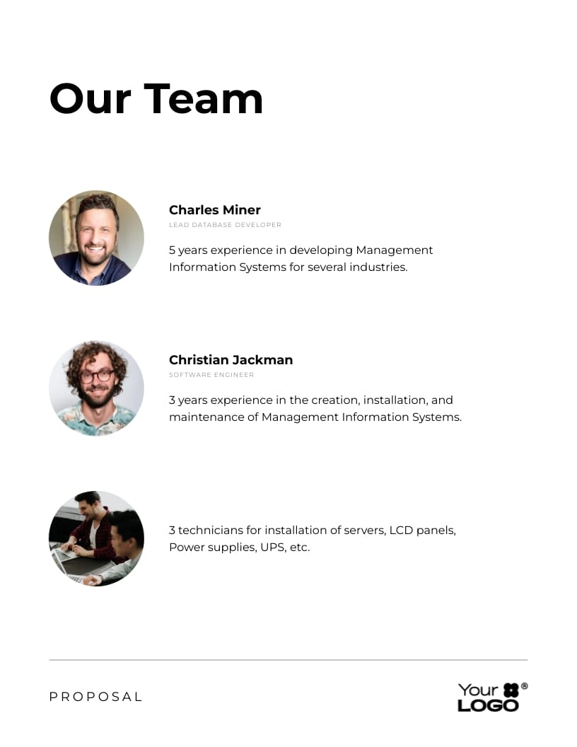 Sleek Hospital Management System Proposal Template | Visme