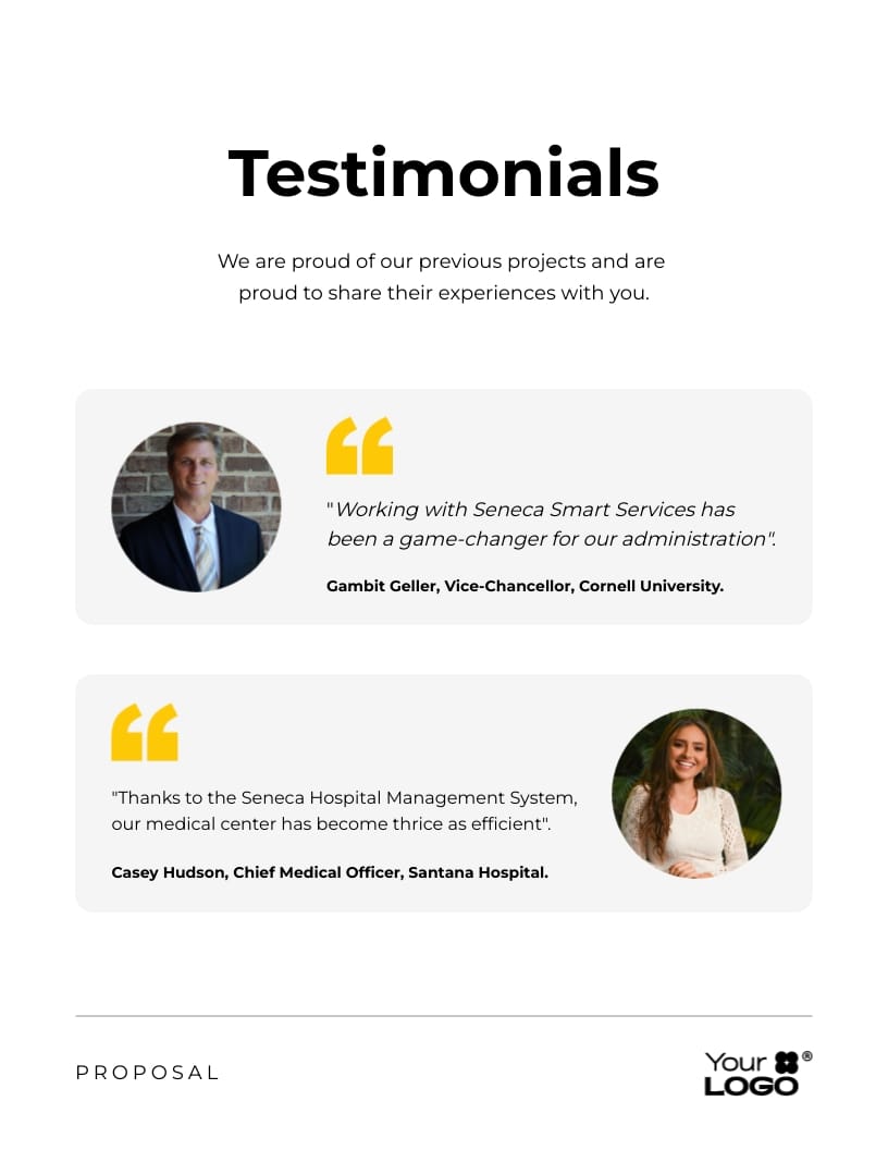 Sleek Hospital Management System Proposal Template | Visme