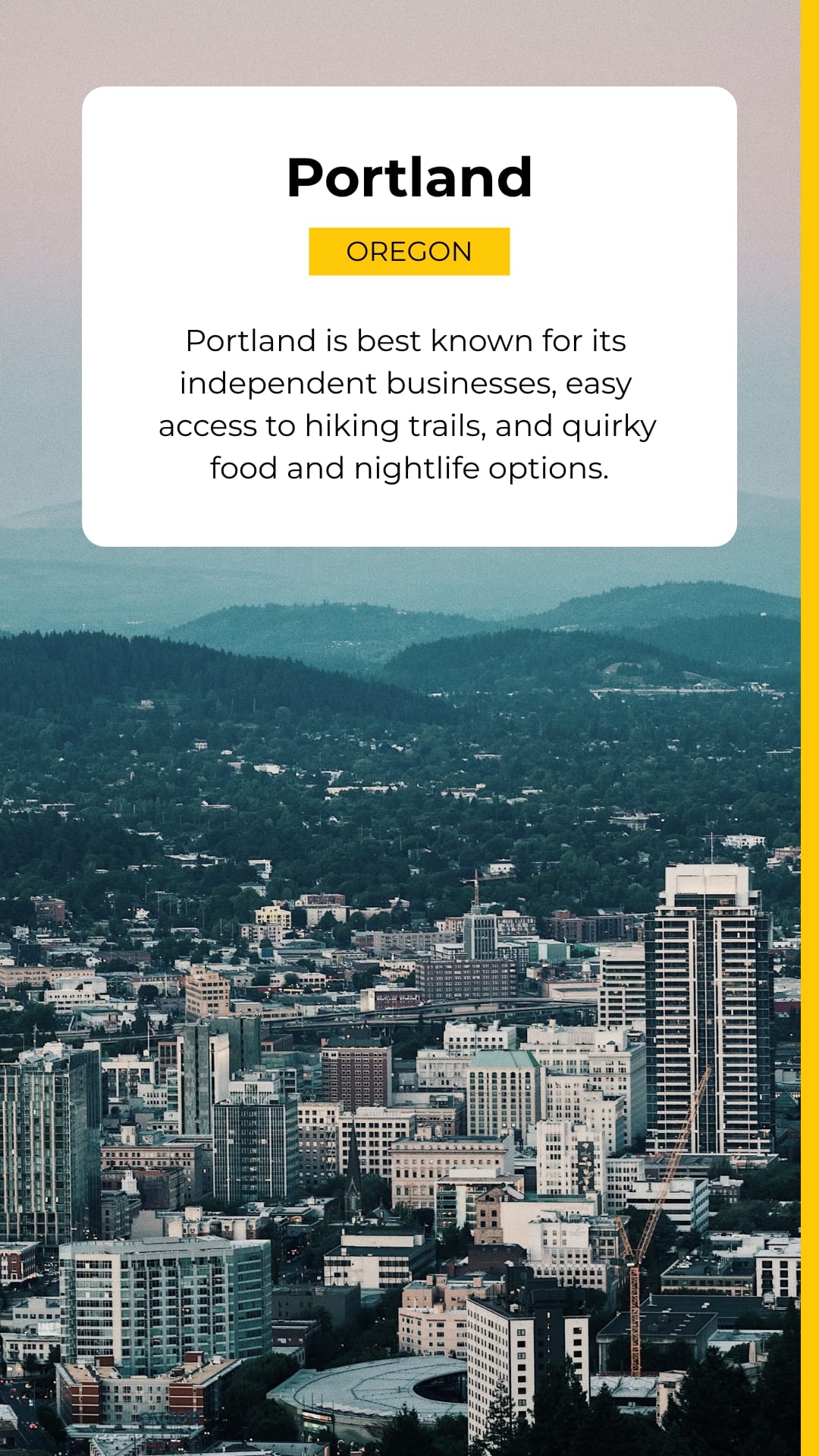 Sleek Most Desirable Place to Live in the US Facebook Story Template ...