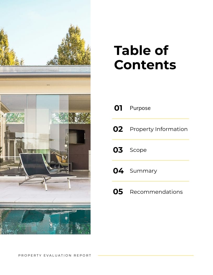 Sleek Property Valuation Report Template | Visme